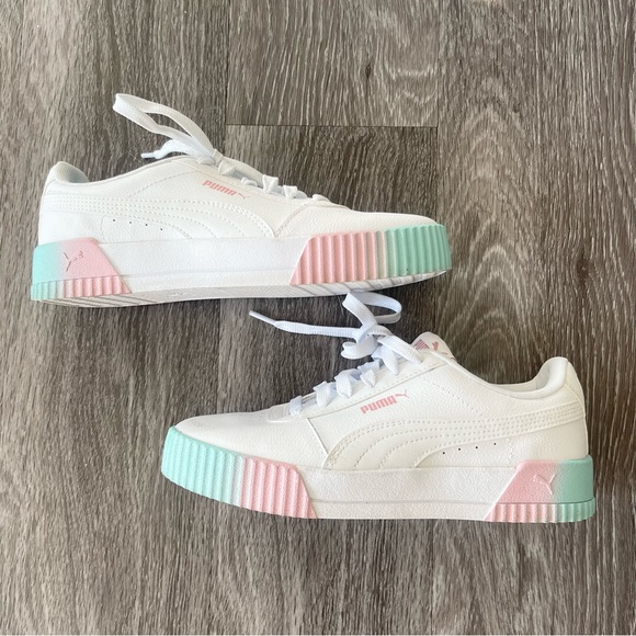 Puma | Shoes | Puma Light Pink Teal Sneakers | Poshmark